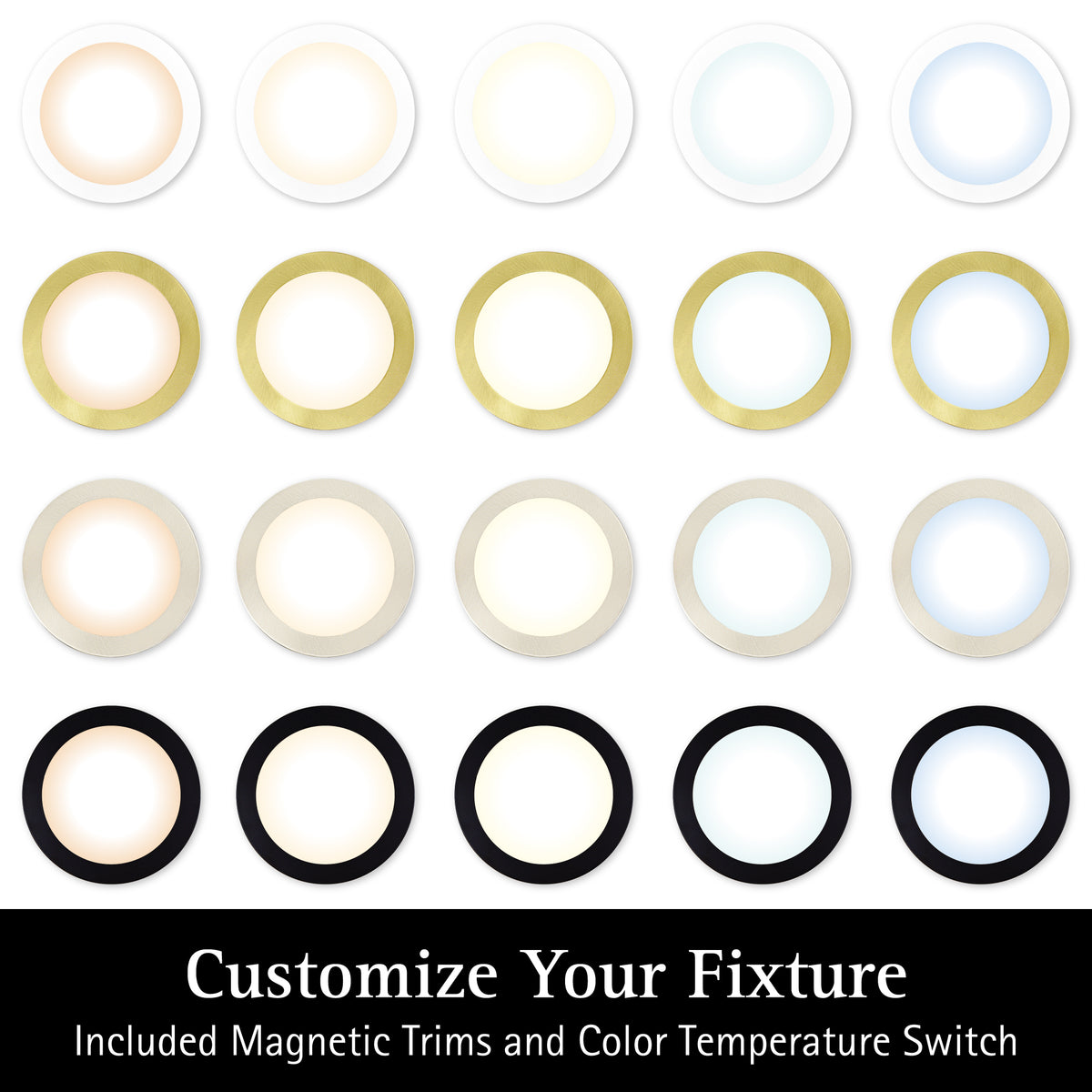 7" Edgelit Round Panel with Magnetic Trims – UltraLuxLED